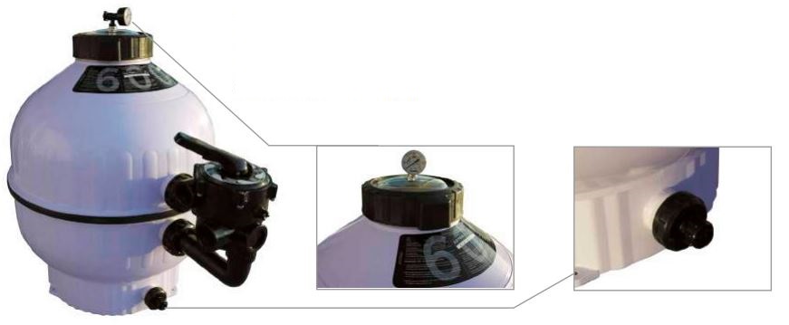 Filtre à sable piscine CANTABRIC - Distripool